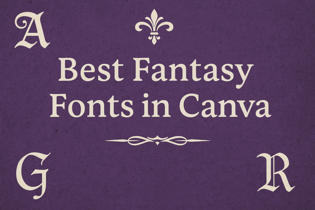Best Fantasy Fonts in Canva - Graphic Design Resource
