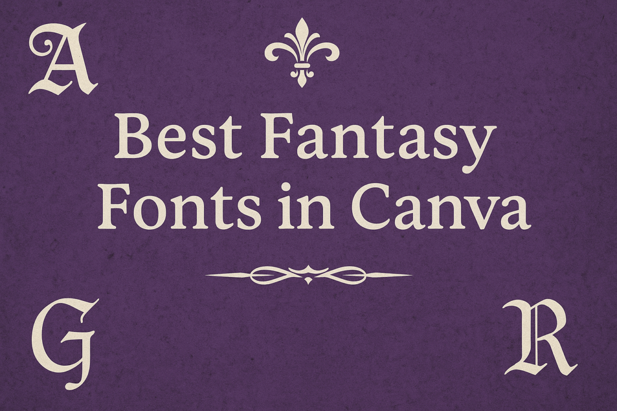 Best Fantasy Fonts in Canva - Graphic Design Resource