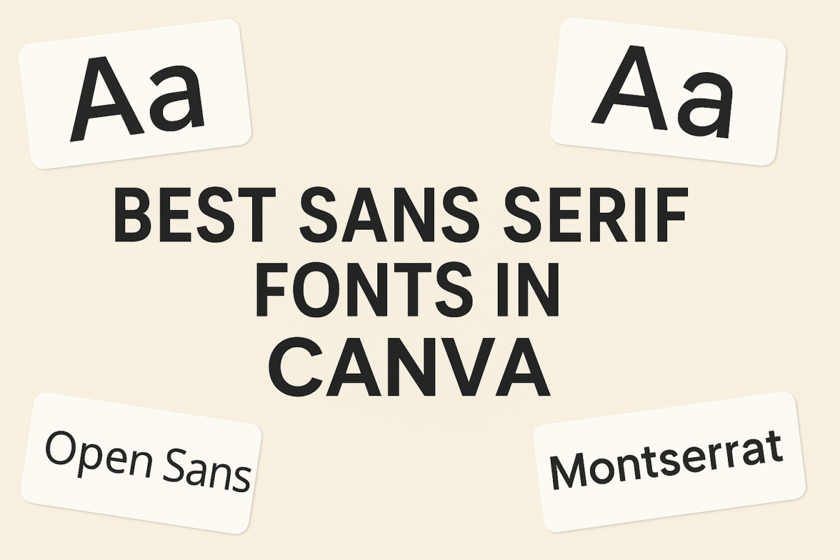 Best Sans Serif Fonts in Canva - Graphic Design Resource