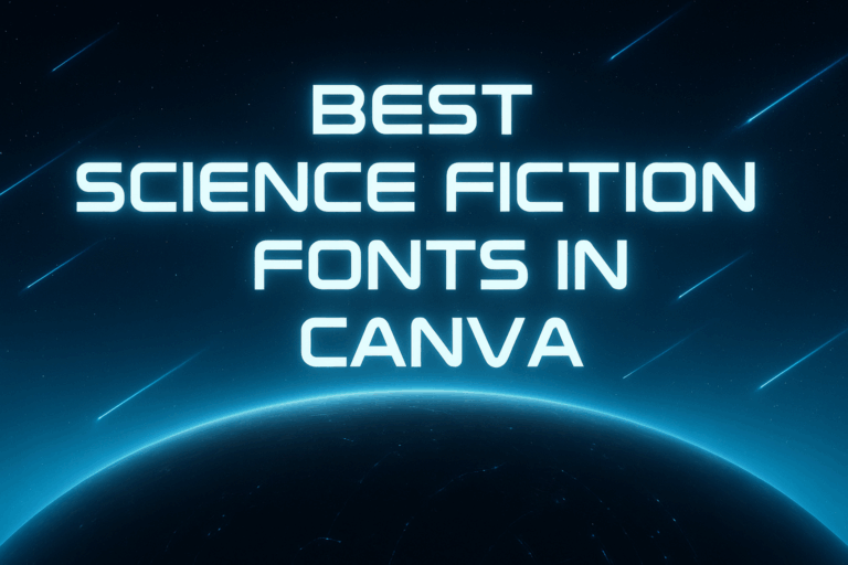Best Science Fiction Fonts in Canva - Graphic Design Resource