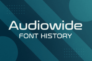 Audiowide (Font History) - Graphic Design Resource