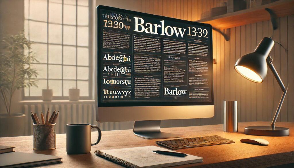 Barlow (Font History) - Graphic Design Resource