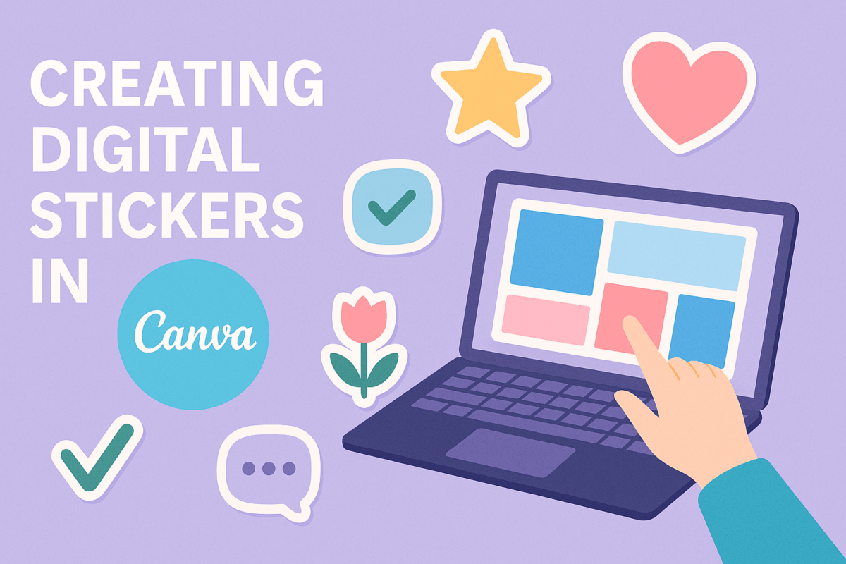 Creating Digital Stickers in Canva - Graphic Design Resource
