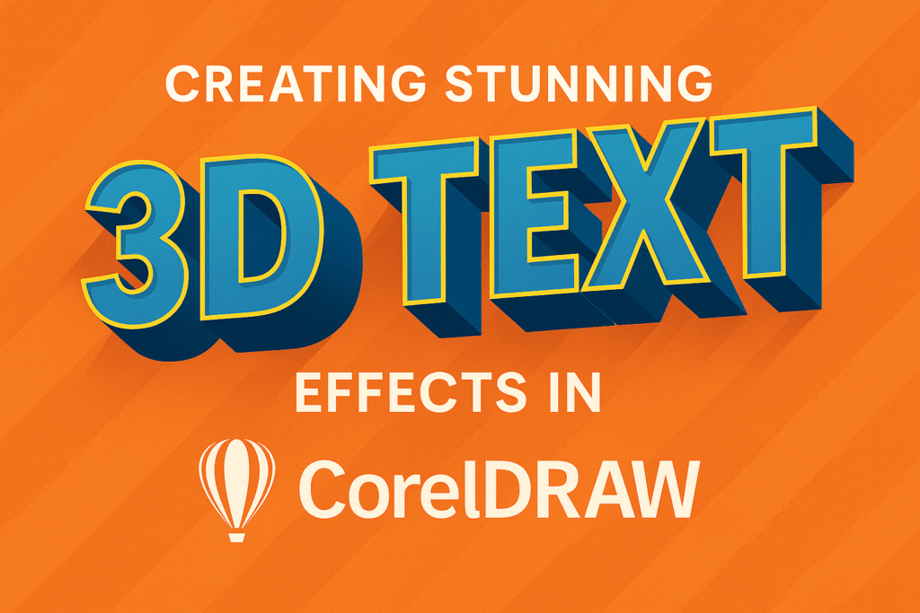 Creating Stunning 3d Text Effects In Coreldraw Graphic Design Resource