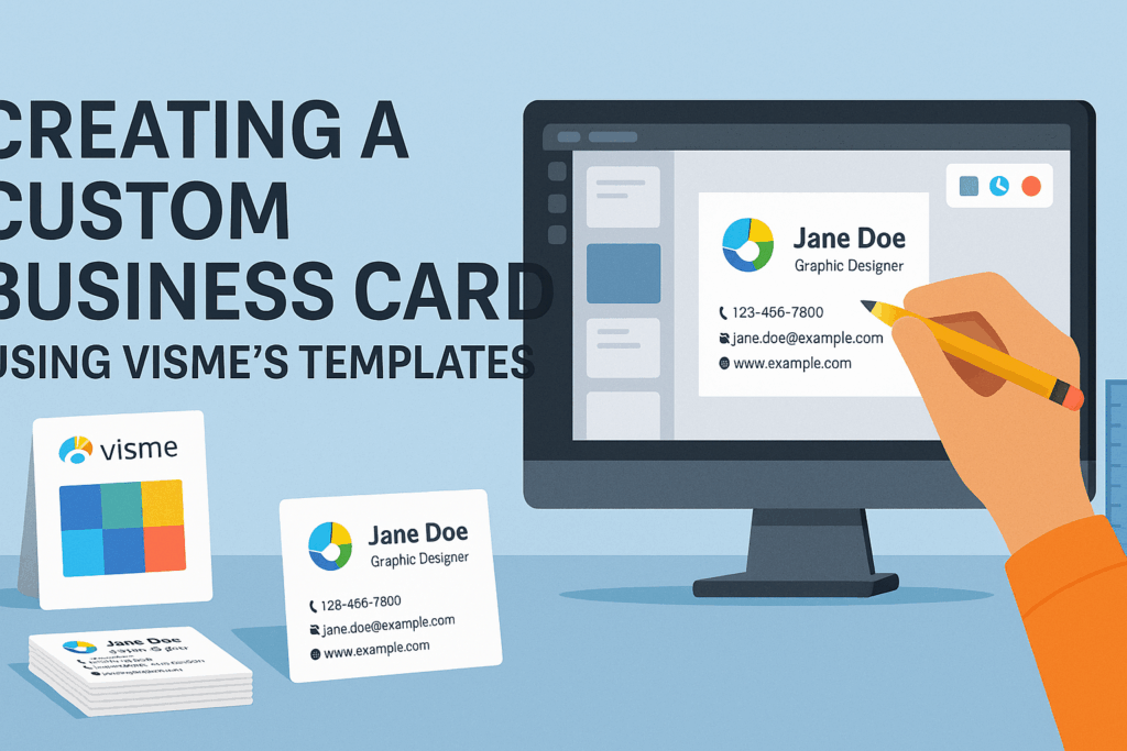 Creating a Custom Business Card Using Visme’s Templates - Graphic ...