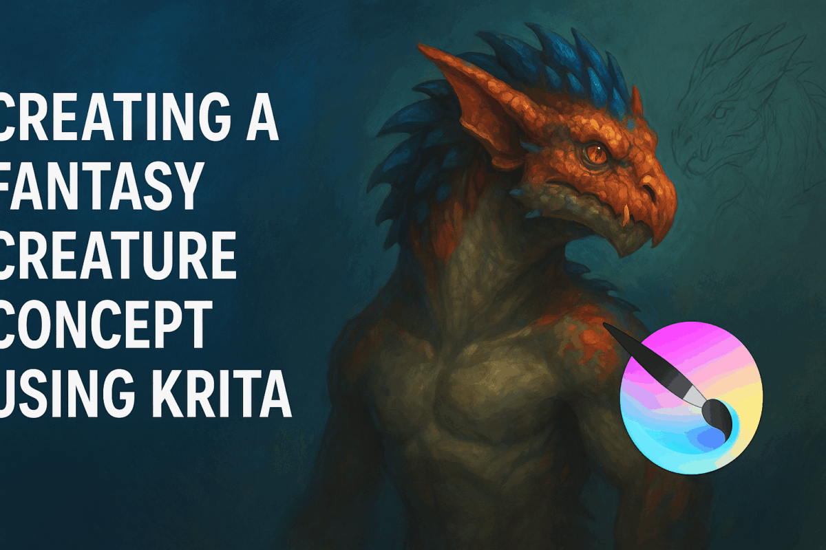 Creating a Fantasy Creature Concept Using Krita - Graphic Design Resource
