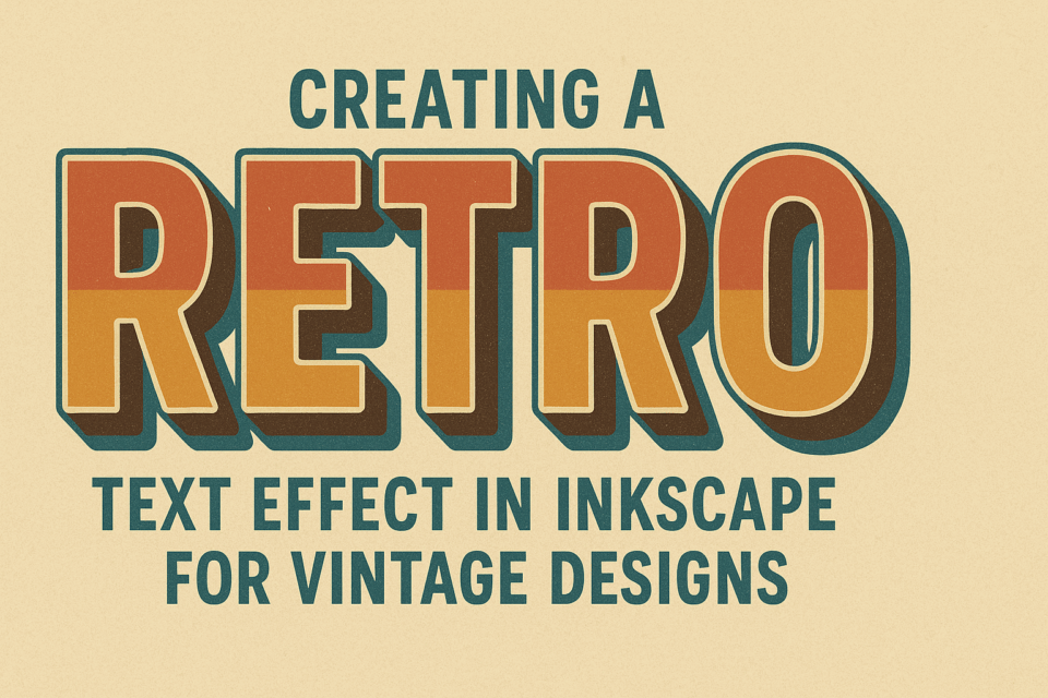 Creating a Retro Text Effect in Inkscape for Vintage Designs - Graphic ...