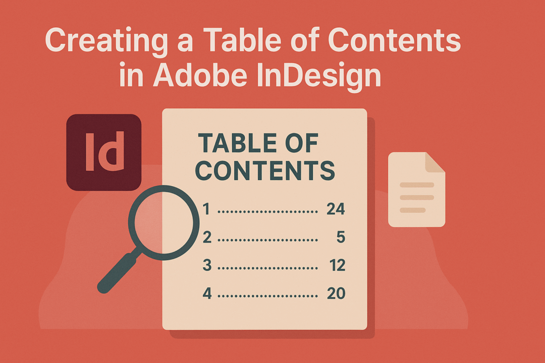 Creating a Table of Contents in Adobe InDesign