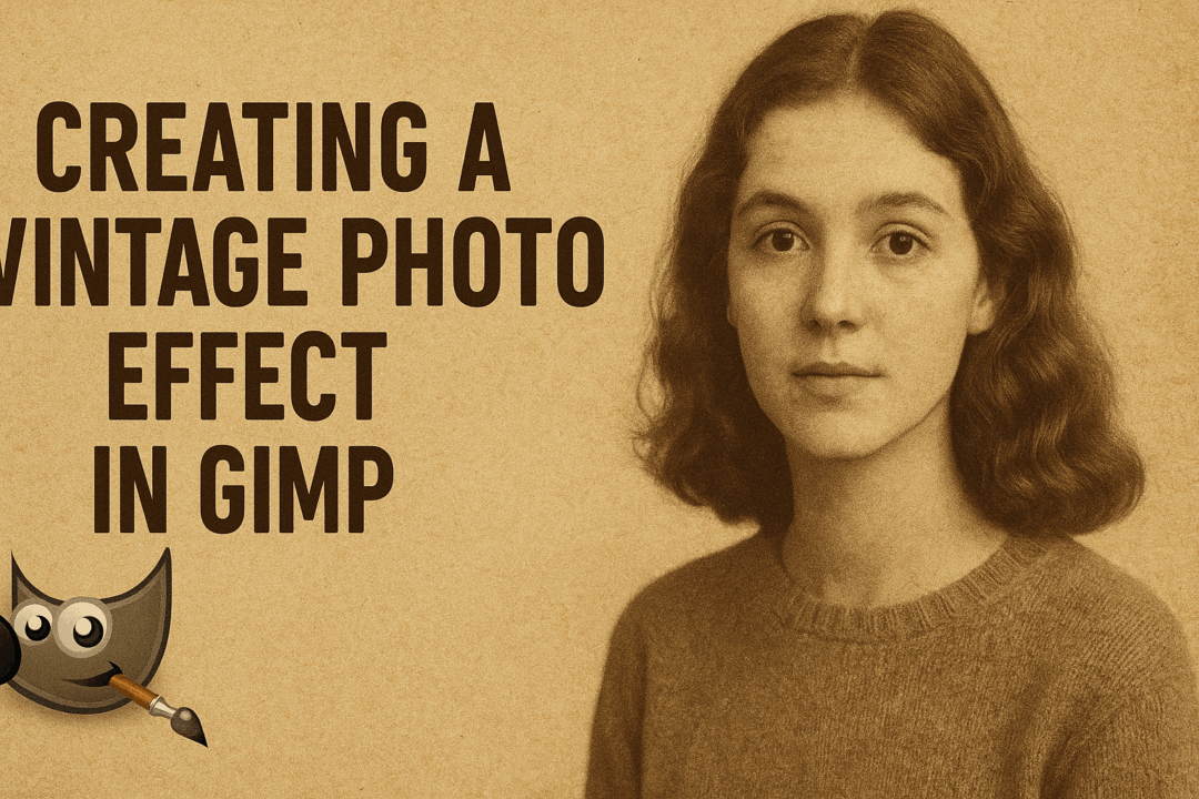Creating a Vintage Photo Effect in GIMP - Graphic Design Resource