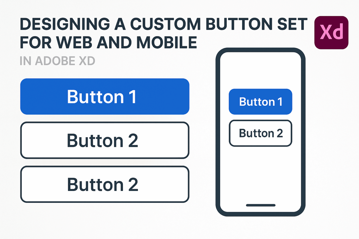 Designing a Custom Button Set for Web and Mobile in Adobe XD - Graphic ...