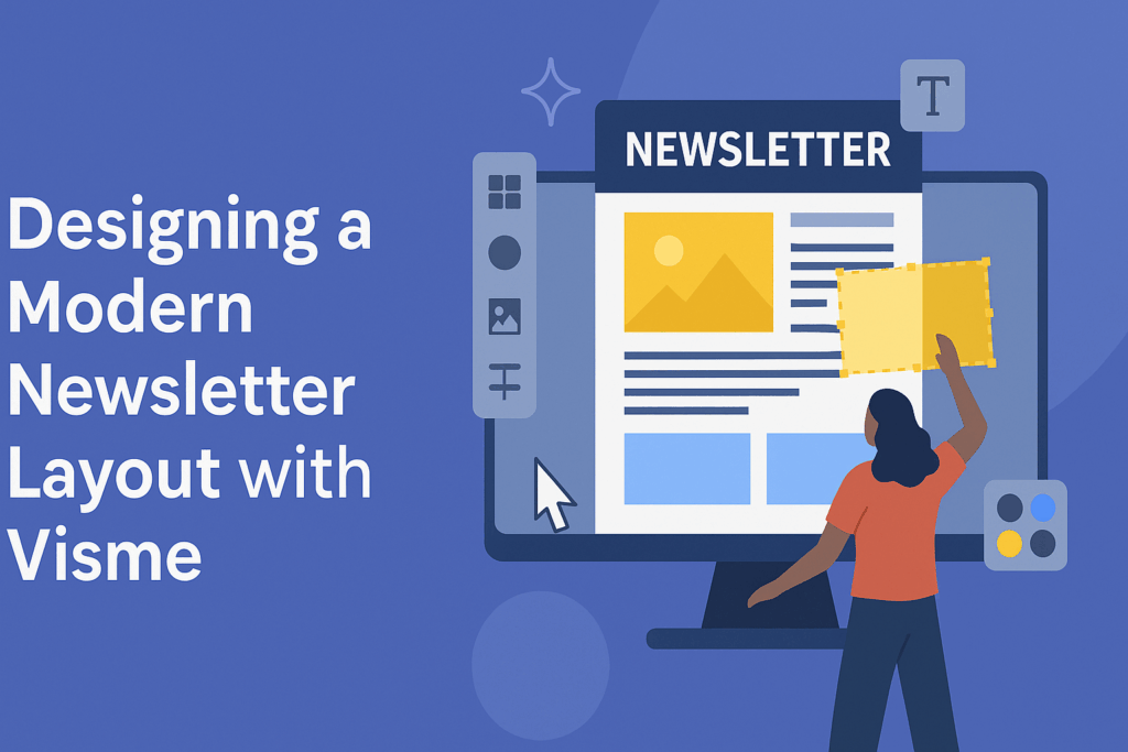 Designing a Modern Newsletter Layout with Visme - Graphic Design Resource