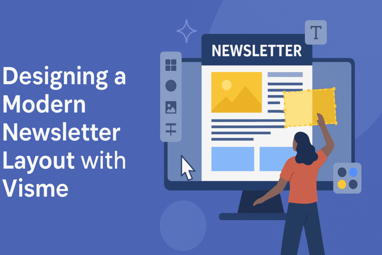 Designing a Modern Newsletter Layout with Visme - Graphic Design Resource