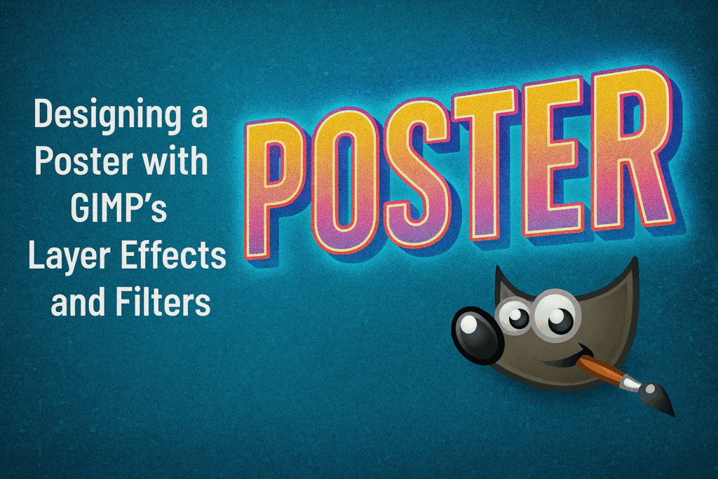 Designing a Poster with GIMP’s Layer Effects and Filters - Graphic ...