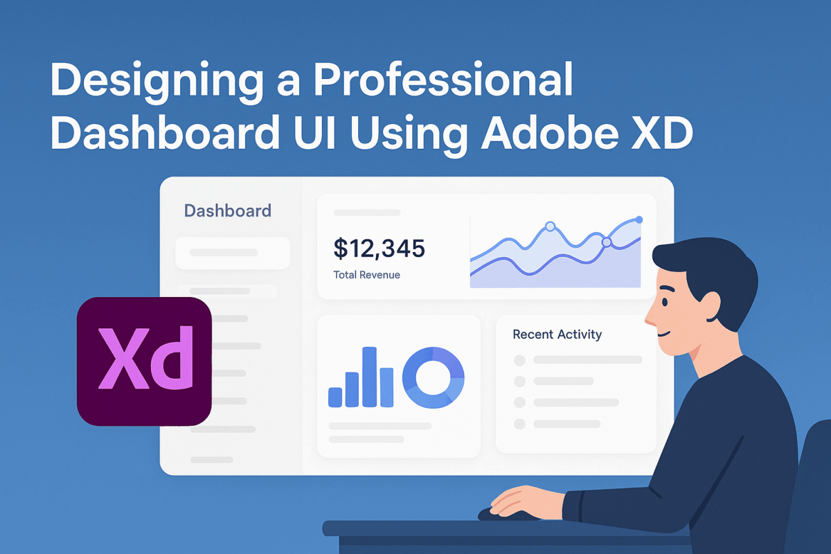Designing a Professional Dashboard UI Using Adobe XD - Graphic Design ...