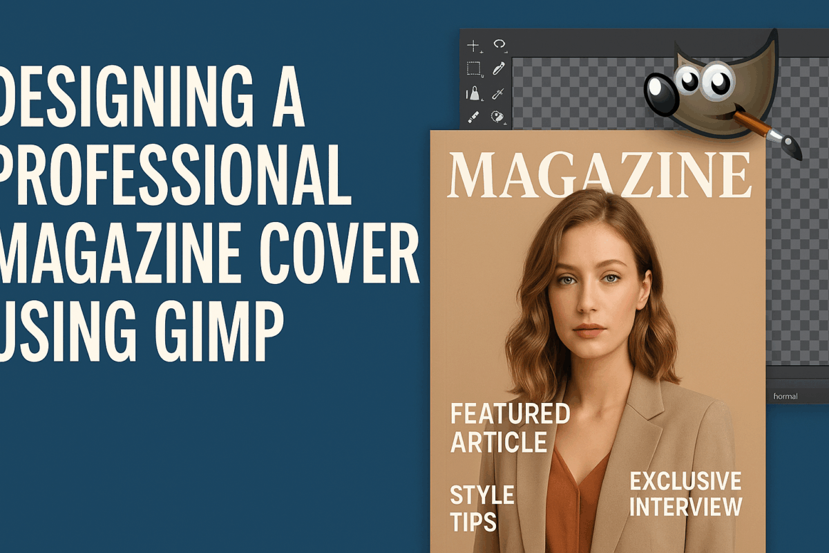 Designing a Professional Magazine Cover Using GIMP - Graphic Design ...