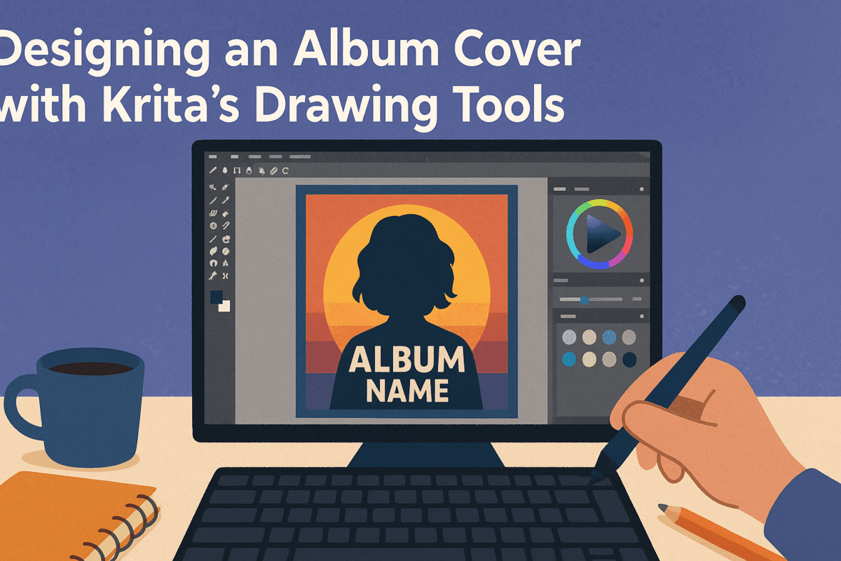 Designing an Album Cover with Krita’s Drawing Tools - Graphic Design ...