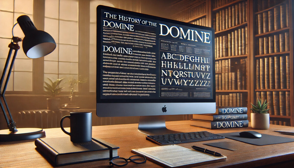 Domine (Font History) - Graphic Design Resource