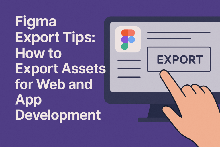 Figma Export Tips: How to Export Assets for Web and App Development ...