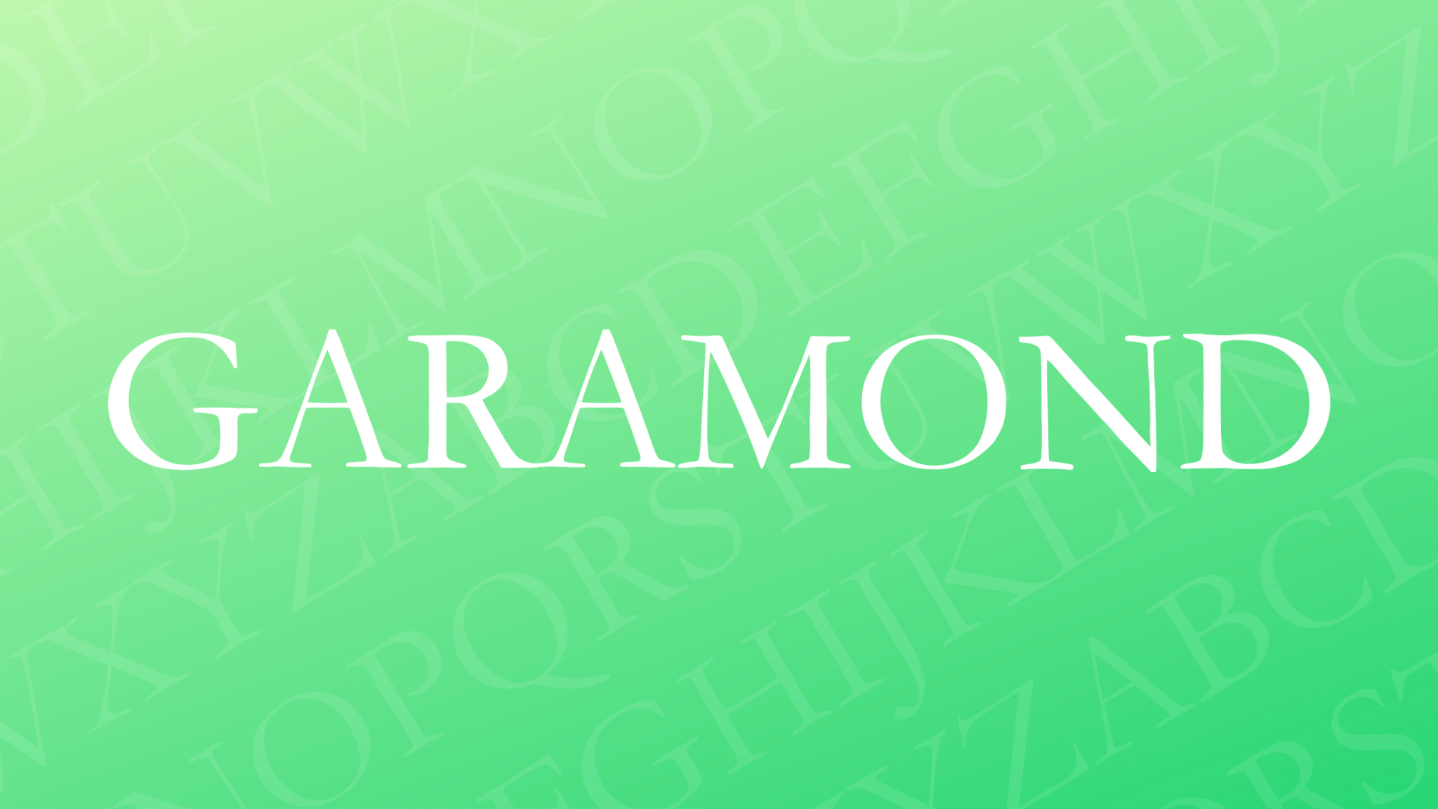 Garamond (Font History) - Graphic Design Resource