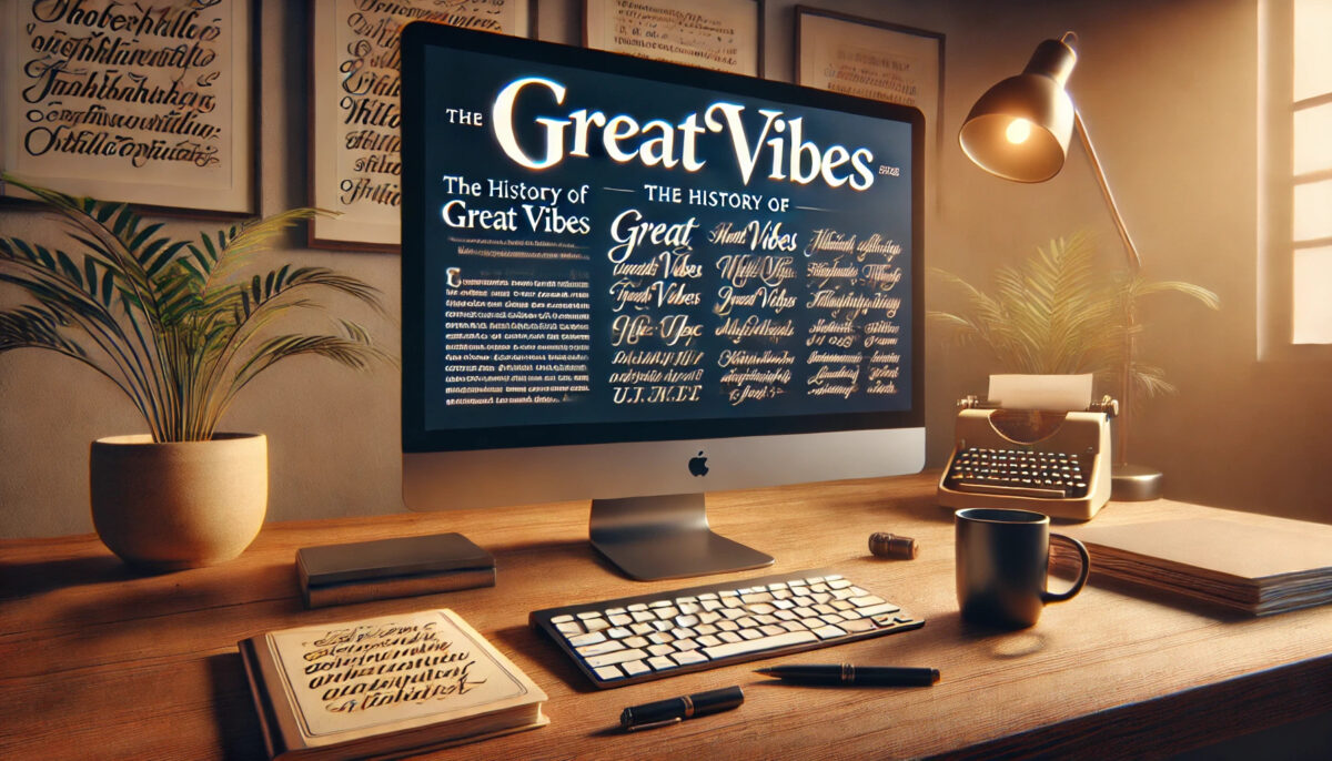 Great Vibes (Font History) - Graphic Design Resource