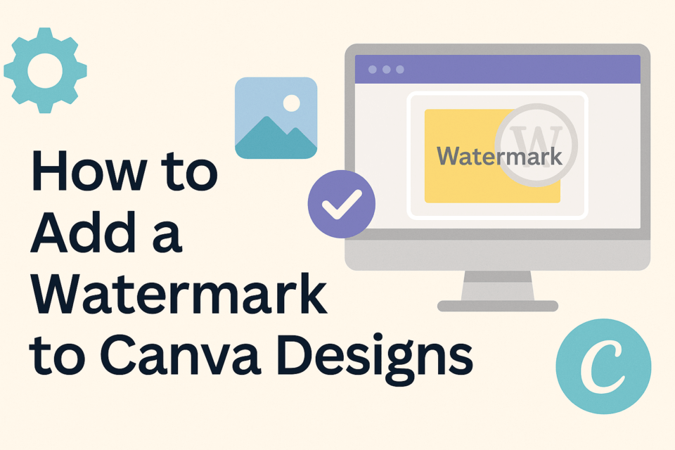 How to Add a Watermark to Canva Designs - Graphic Design Resource