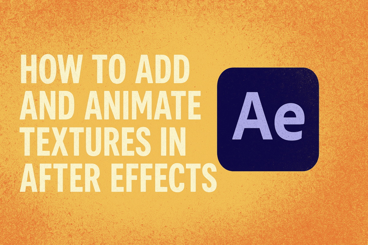 How to Add and Animate Textures in After Effects - Graphic Design Resource