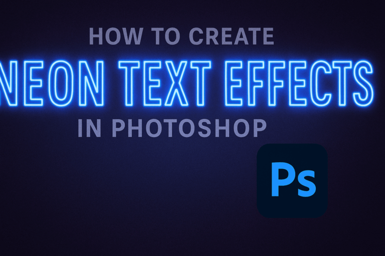 How to Create Neon Text Effects in Photoshop - Graphic Design Resource