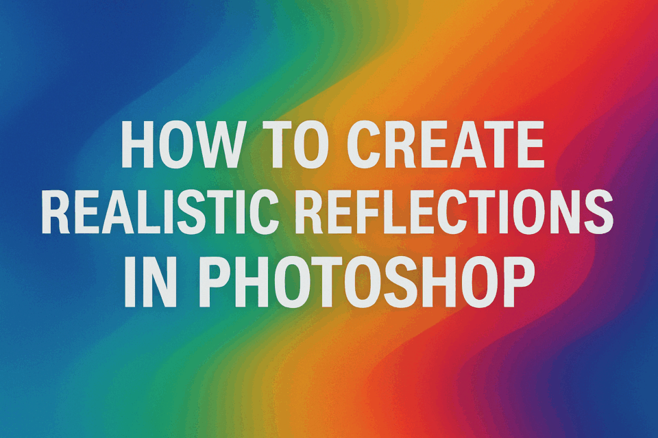 How to Create Realistic Reflections in Photoshop - Graphic Design Resource