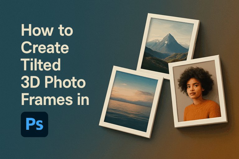 How to Create Tilted 3D Photo Frames in Photoshop - Graphic Design Resource