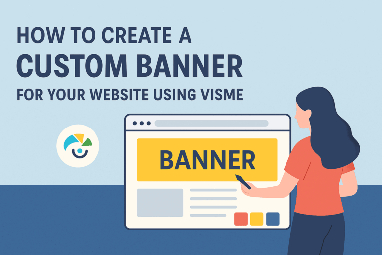 How to Create a Custom Banner for Your Website Using Visme - Graphic ...