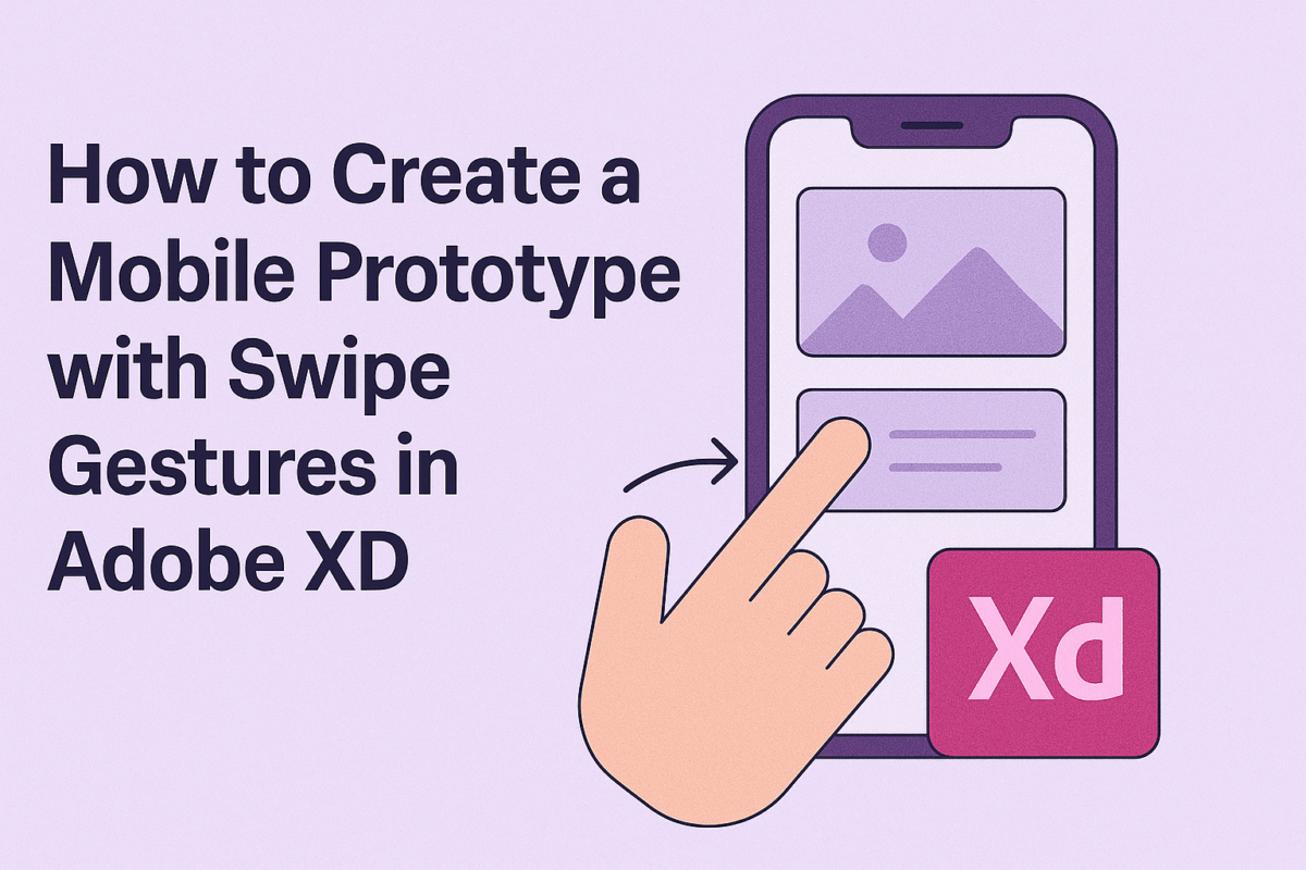 How to Create a Mobile Prototype with Swipe Gestures in Adobe XD - Graphic Design Resource