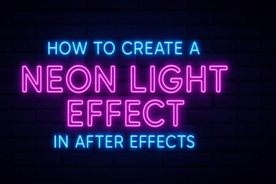 How to Create a Neon Light Effect in After Effects - Graphic Design ...