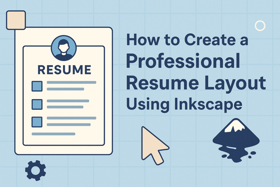 How to Create a Professional Resume Layout Using Inkscape - Graphic ...