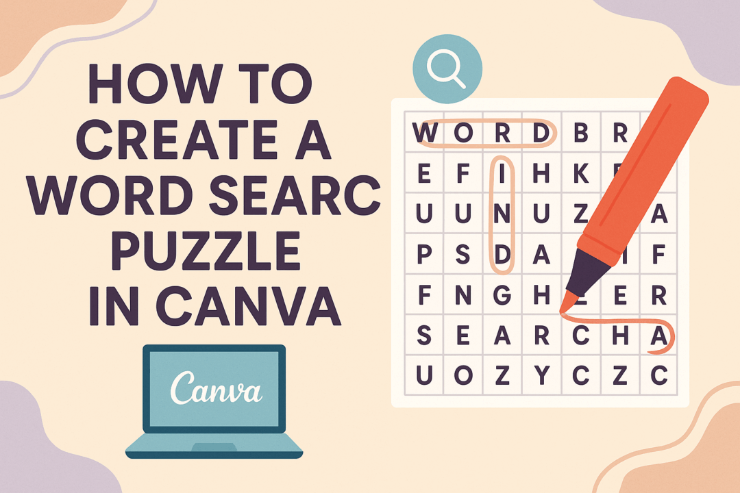 How to Create a Word Search Puzzle in Canva - Graphic Design Resource