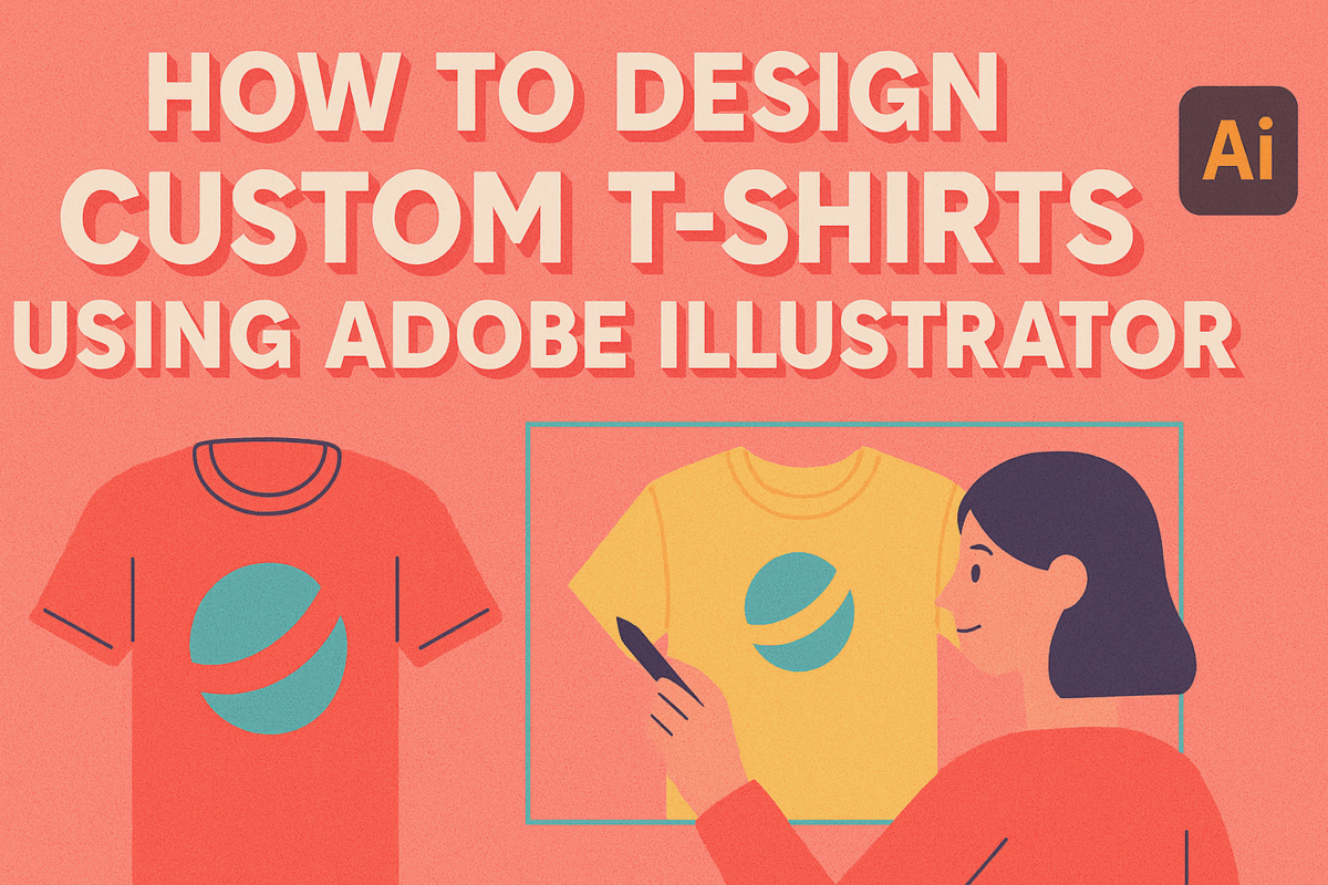 How to Design Custom T-Shirts Using Adobe Illustrator - Graphic Design ...