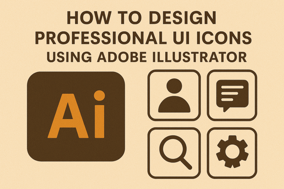 How to Design Professional UI Icons Using Adobe Illustrator - Graphic ...