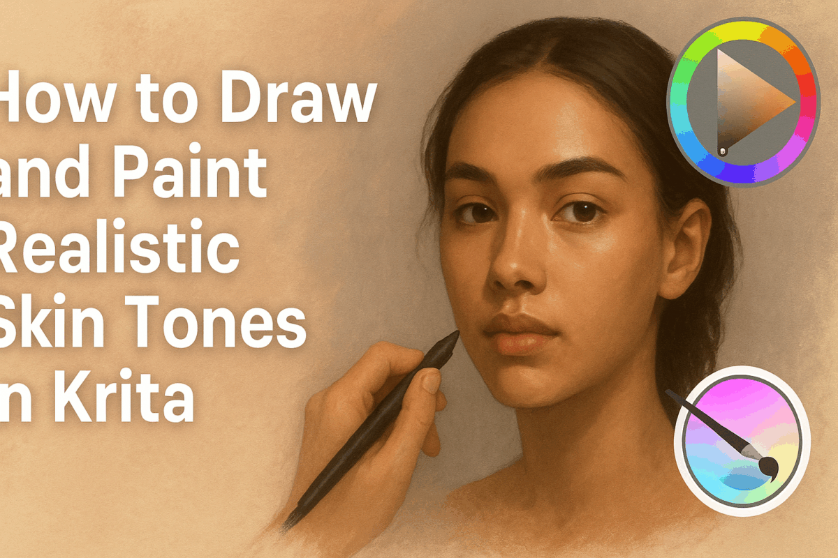How to Draw and Paint Realistic Skin Tones in Krita - Graphic Design ...
