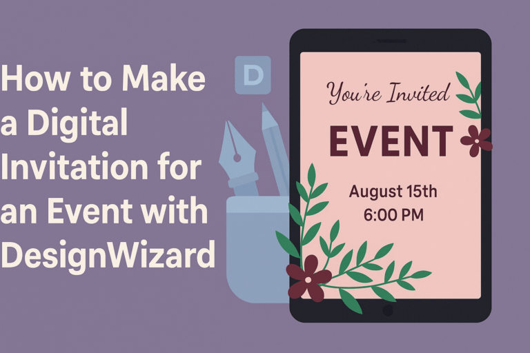 How to Make a Digital Invitation for an Event with DesignWizard ...