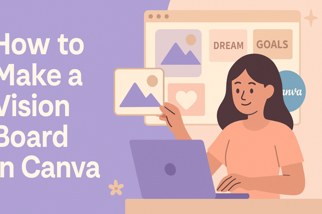 How to Make a Vision Board in Canva - Graphic Design Resource
