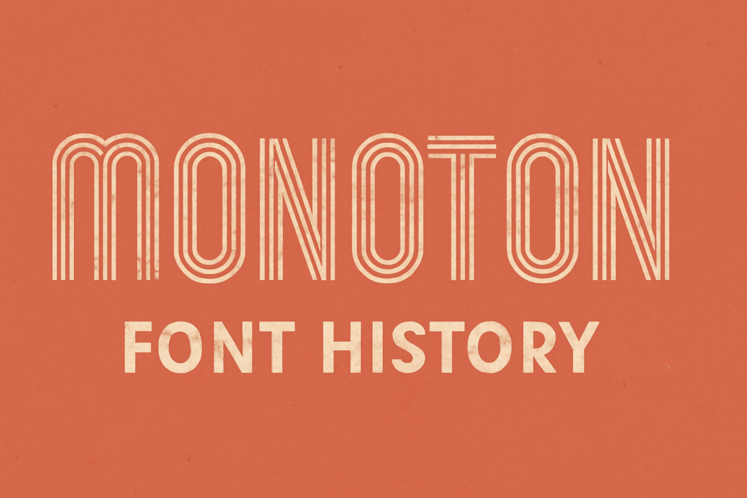 Monoton (Font History) - Graphic Design Resource