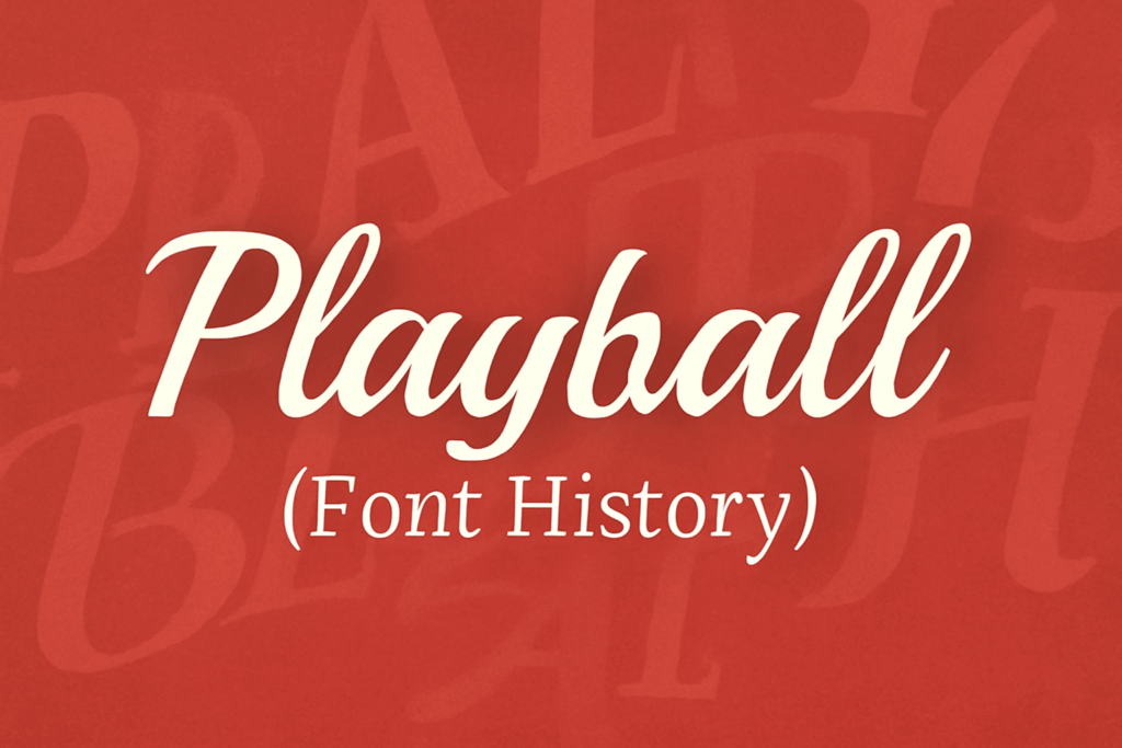 Playball (Font History) - Graphic Design Resource