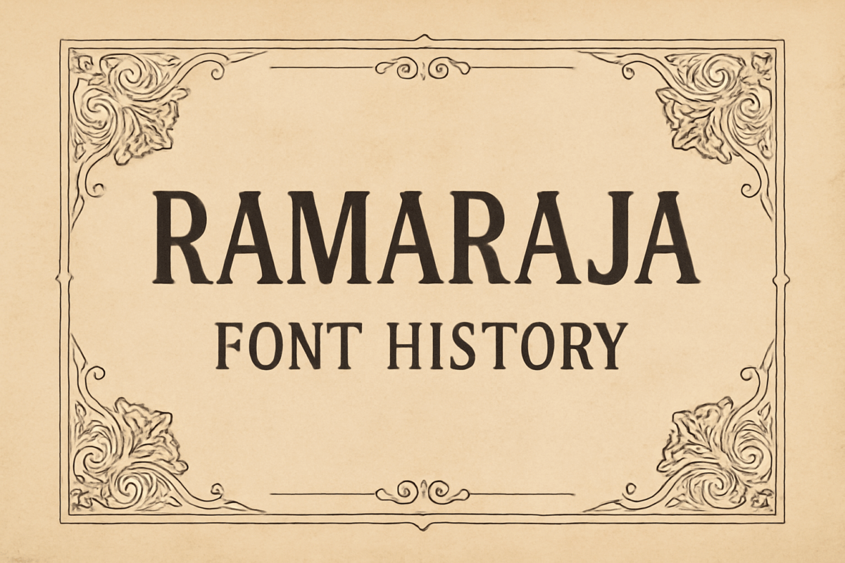 Ramaraja (Font History) - Graphic Design Resource