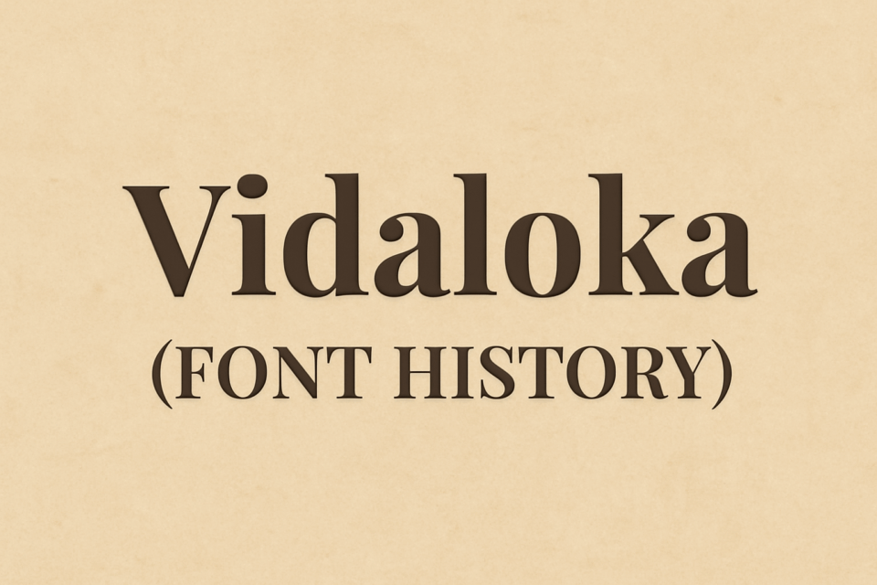 Vidaloka (Font History) - Graphic Design Resource
