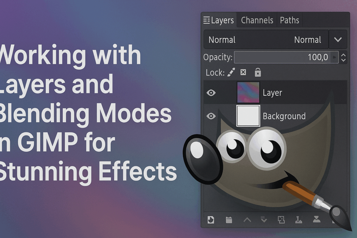 Working with Layers and Blending Modes in GIMP for Stunning Effects ...