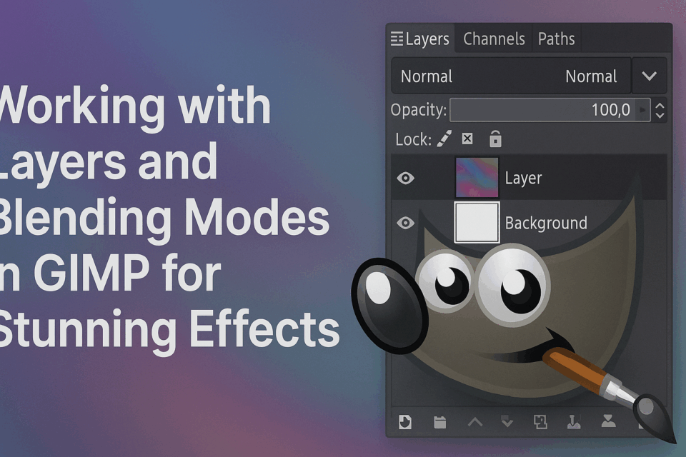 Working with Layers and Blending Modes in GIMP for Stunning Effects - Graphic Design Resource