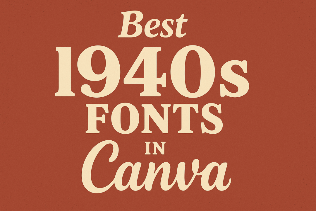 Best 1940s Fonts in Canva