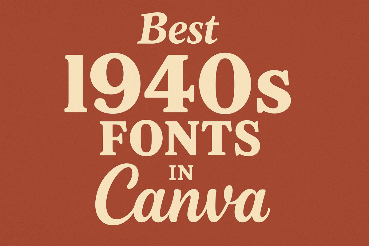 Best 1940s Fonts in Canva