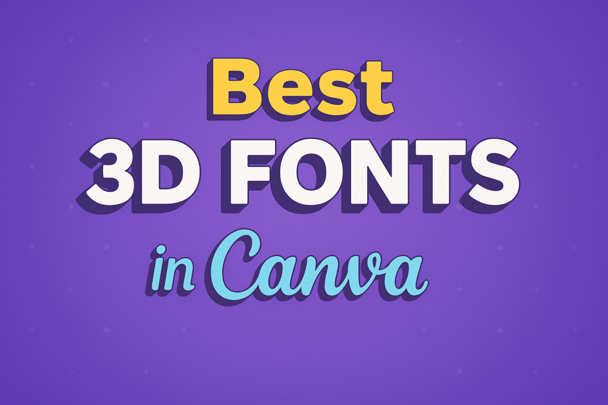 Best 3D Fonts in Canva