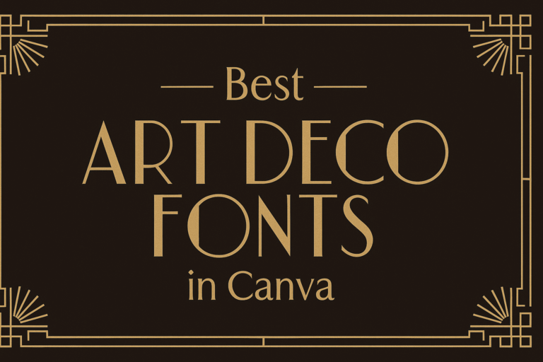 Best Art Deco Fonts in Canva