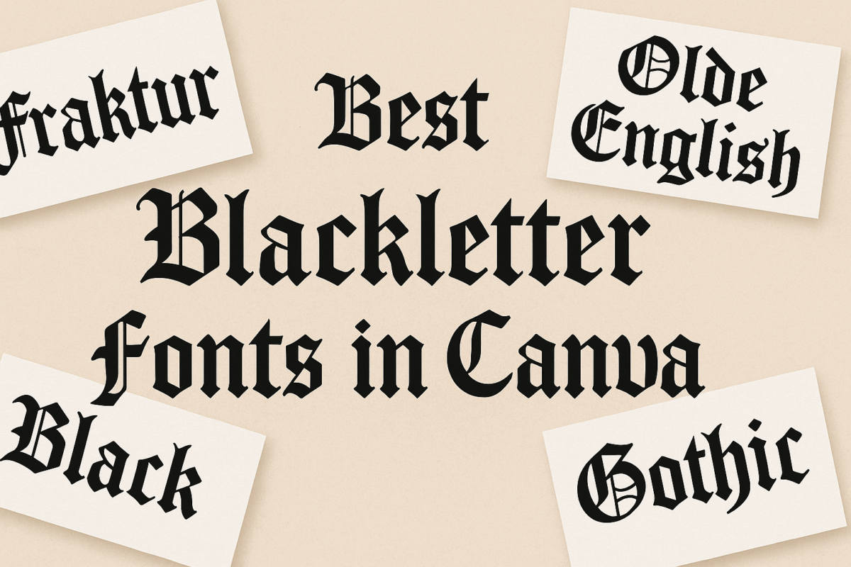 Best Blackletter Fonts in Canva